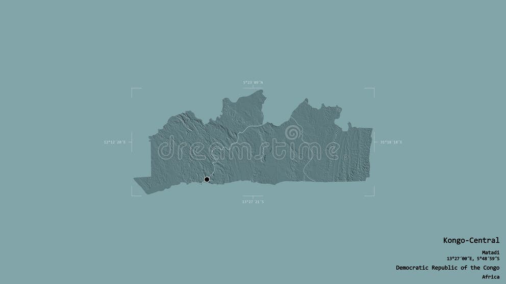 Kongo-Central - Democratic Republic of the Congo. Bounding Box ...