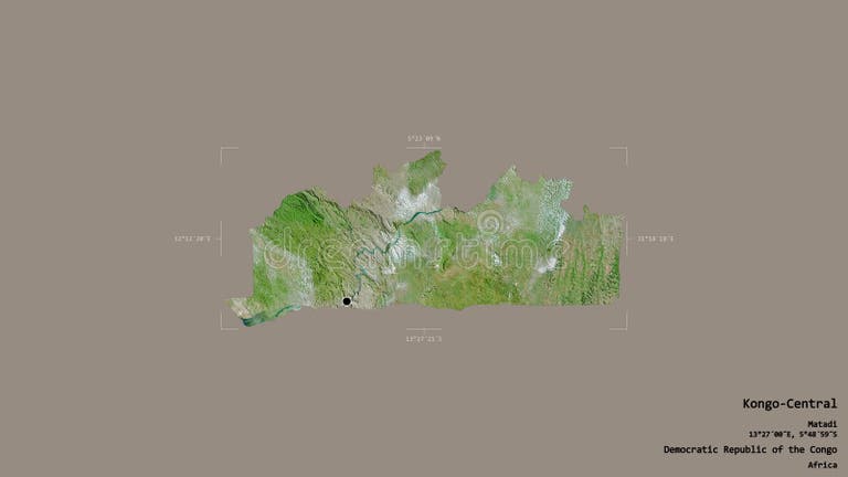 Kongo-Central - Democratic Republic of the Congo. Bounding Box ...