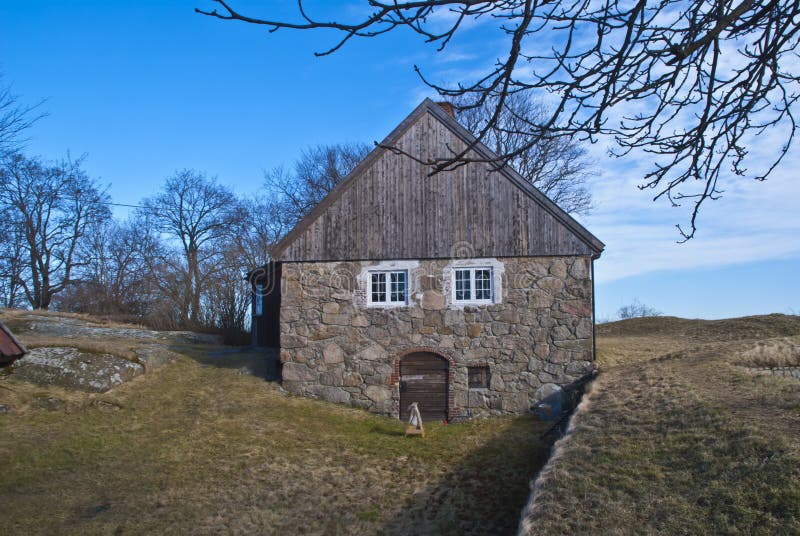 Kongsten Fort, Commander House Stock Image - Image of stronghold ...