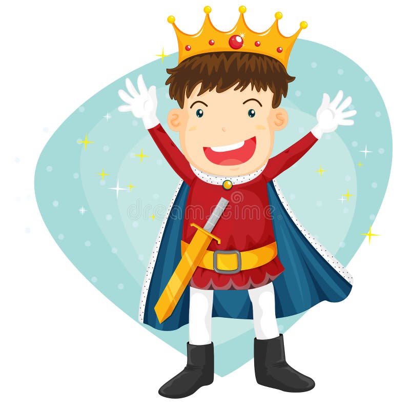 Koning vector illustratie. Illustration of kroon, illustratie - 9690635