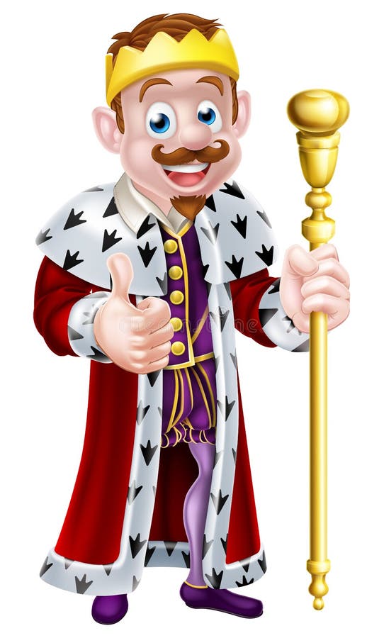 Koning Cartoon vector illustratie. Illustration of gelukkig - 71665901