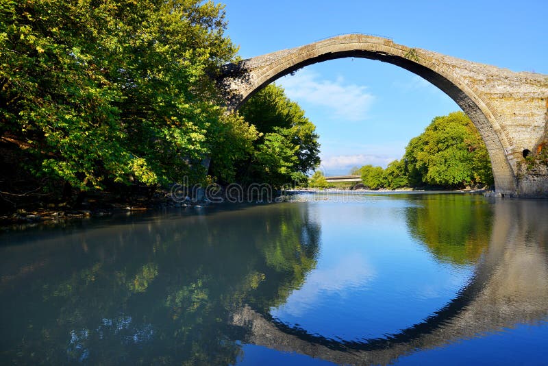 Konitsa bridge, Greece stock image. Image of landscape - 70602971