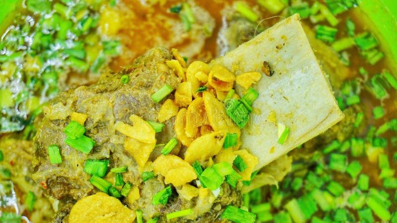 Konro Beef Soup with from Makassar Indonesia Stock Image - Image of ...