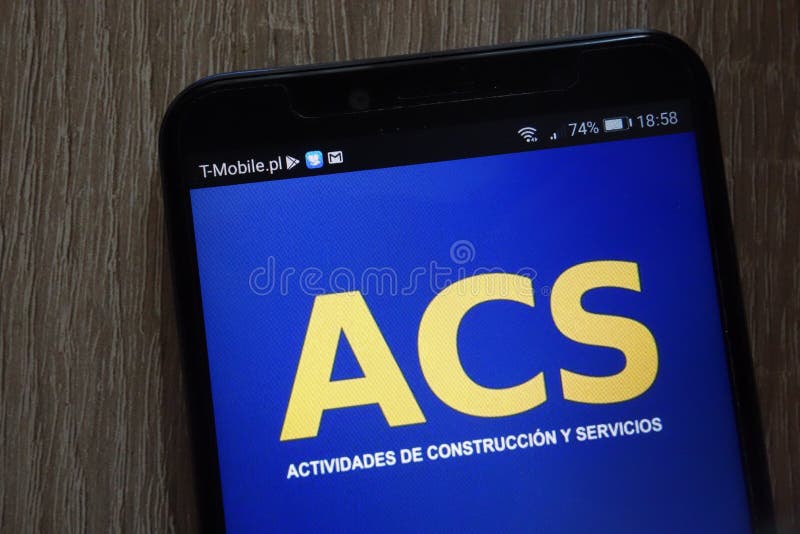 ACS Group Logo Displayed on a Modern Smartphone Editorial Photo - Image ...