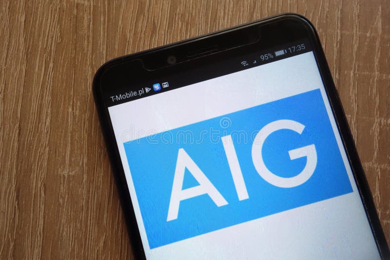 AIG Logo Displayed on a Modern Smartphone Editorial Photography - Image ...