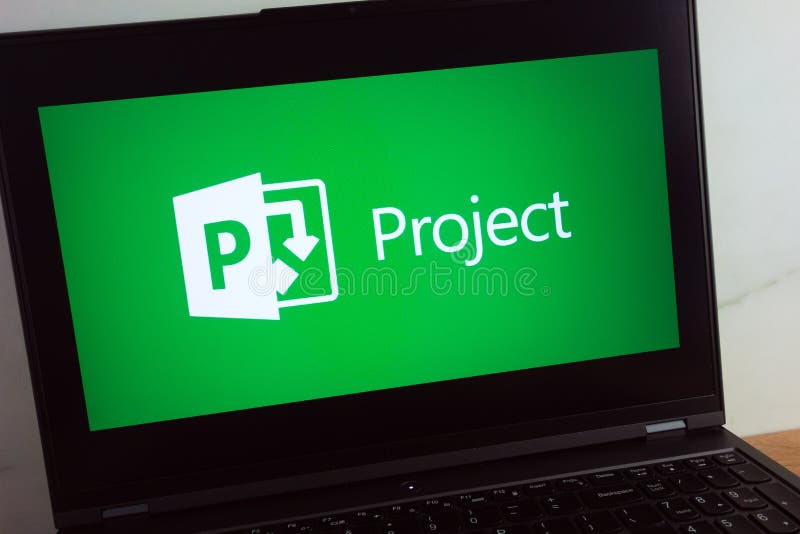 KONSKIE, POLAND - July 11, 2022: Microsoft Project Software Product ...