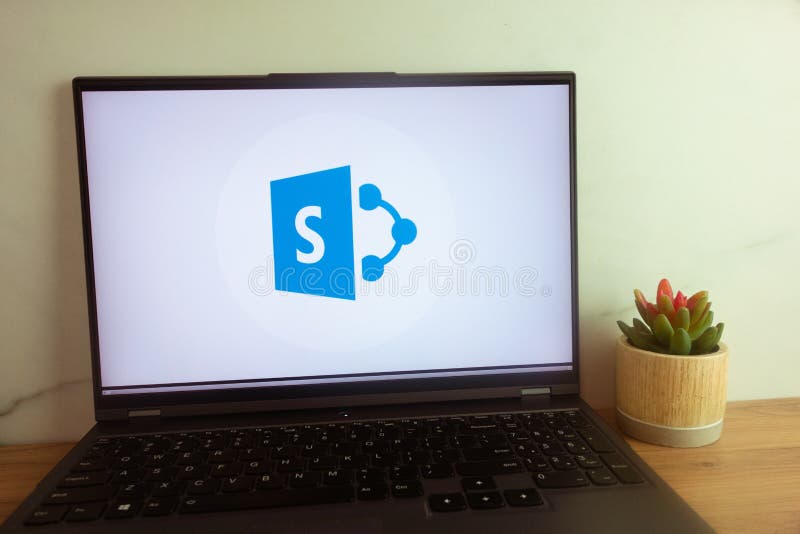 KONSKIE, POLAND - June 30, 2022: SharePoint Platform Logo Displayed on ...