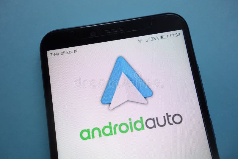 Android Auto Logo on Smartphone Editorial Photography - Image of mobile ...