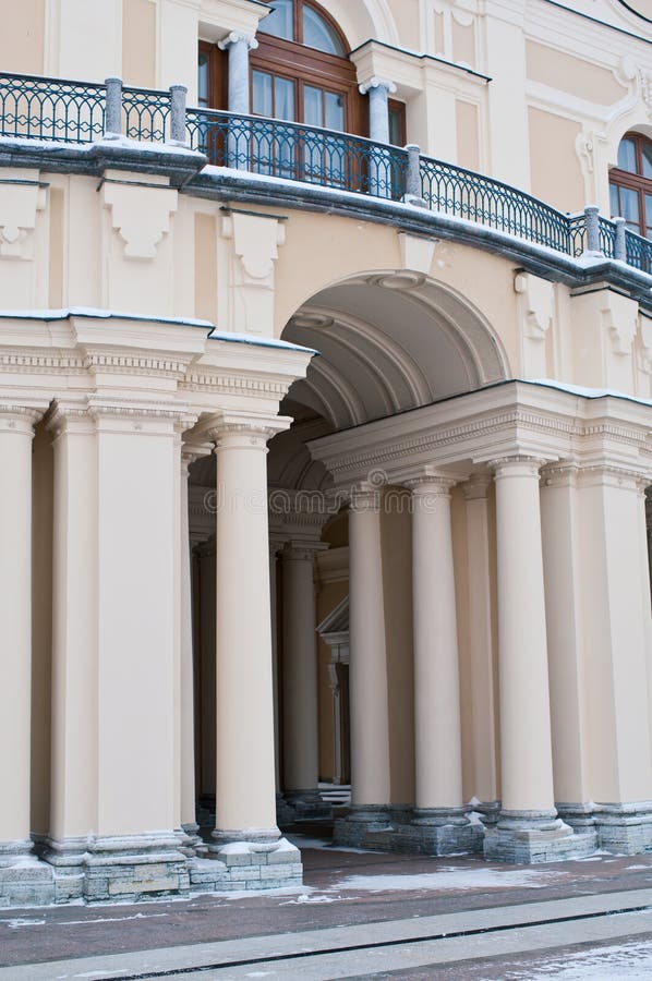 Konstantinovsky palace stock photo. Image of winter, building - 12643442