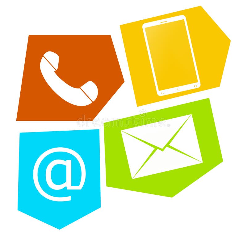 Kontakt-Symbol-Design stock abbildung. Illustration von sonderkommandos ...