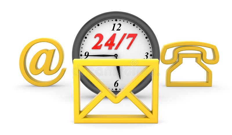 Kontaktieren Sie uns stock abbildung. Illustration von kenntnisreich ...