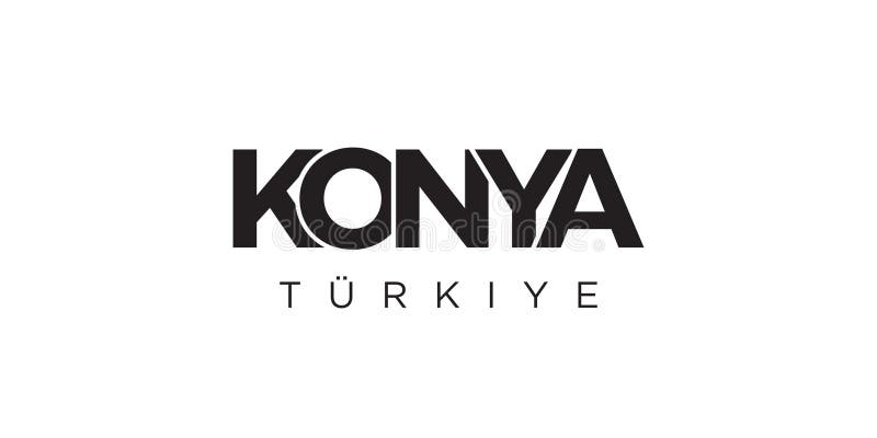 Konya in the Turkey Emblem. the Design Features a Geometric Style ...