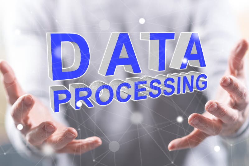 Konzept Der Datenverarbeitung Stockfoto - Bild von speicherung ...