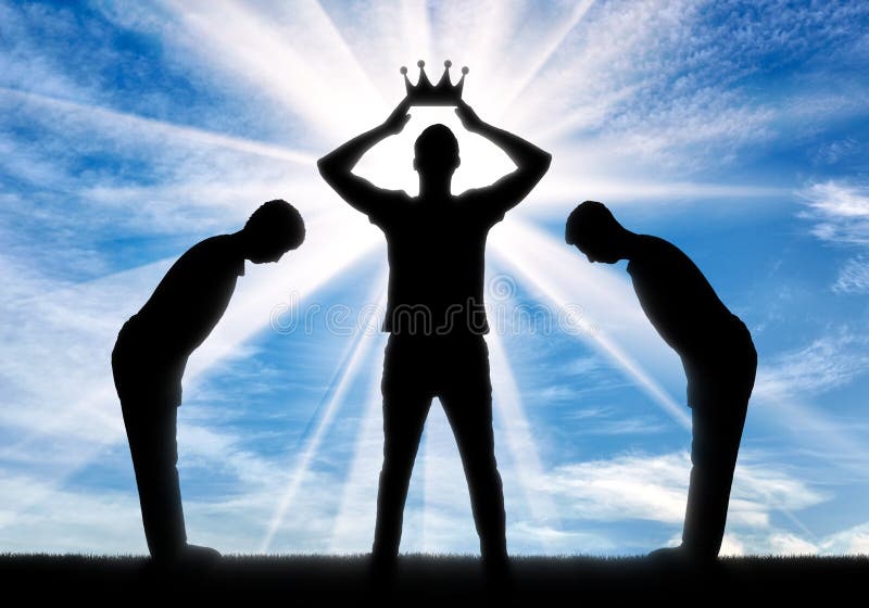 Konzept Des Egoismus Und Narzisstisches Stock Abbildung - Illustration ...