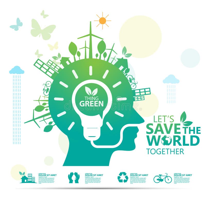 Konzeptdesign Vektor Der Umwelt Infographic Stock Abbildung ...