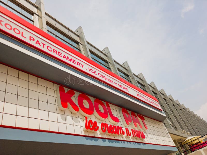 Kool Pat Ice Cream Store Signage Editorial Stock Photo - Image of ...