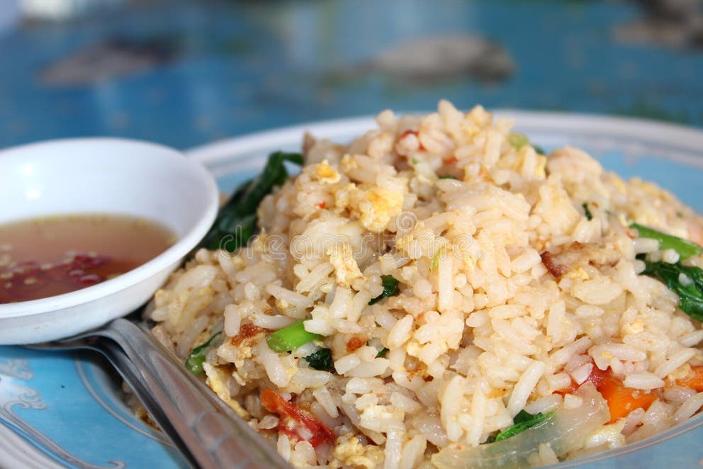 Koow Pad Fried Rice Thaifood Stock Photo - Image of cooking, delicious ...