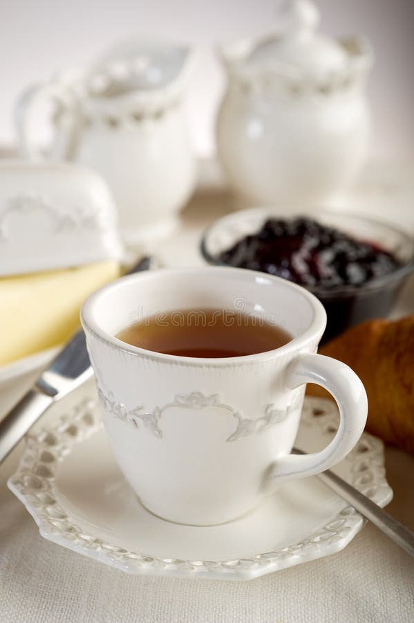 Kop van Engelse thee stock foto. Image of ontbijt, middag - 9758348