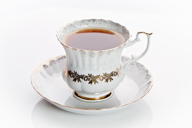 Kop thee stock afbeelding. Image of thee, porselein, gezondheid - 25802039