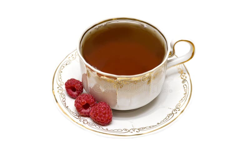 Kop thee stock foto. Image of zieken, koude, framboos - 26506326
