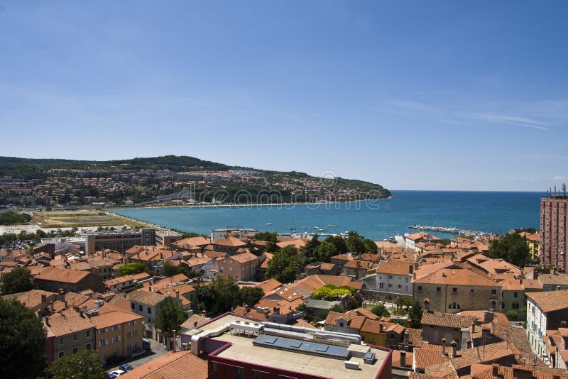 Koper stock image. Image of scenic, roof, landscape, rooftops - 20341763