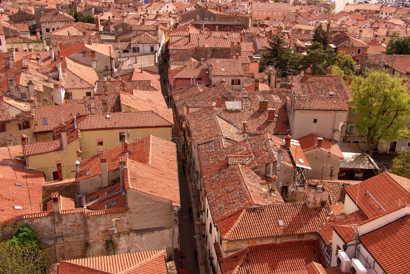 Koper, Slovenia stock image. Image of dormers, buildings - 5501843