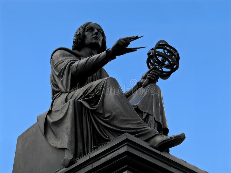Kopernikus-Statue in Warschau Stockbild - Bild von tourismus ...