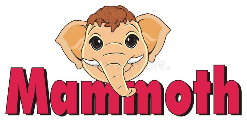 Kopf des Mammuts stock abbildung. Illustration von hintergrund - 85102846