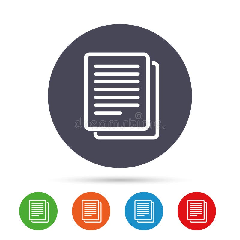 Kopieren Sie Dateizeichenikone Doppeltes Dokumentensymbol Vektor ...