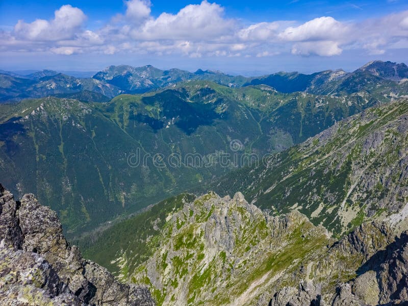 Koprova Dolina Viewed from Krivan Peak in Slovakia Stock Image - Image ...