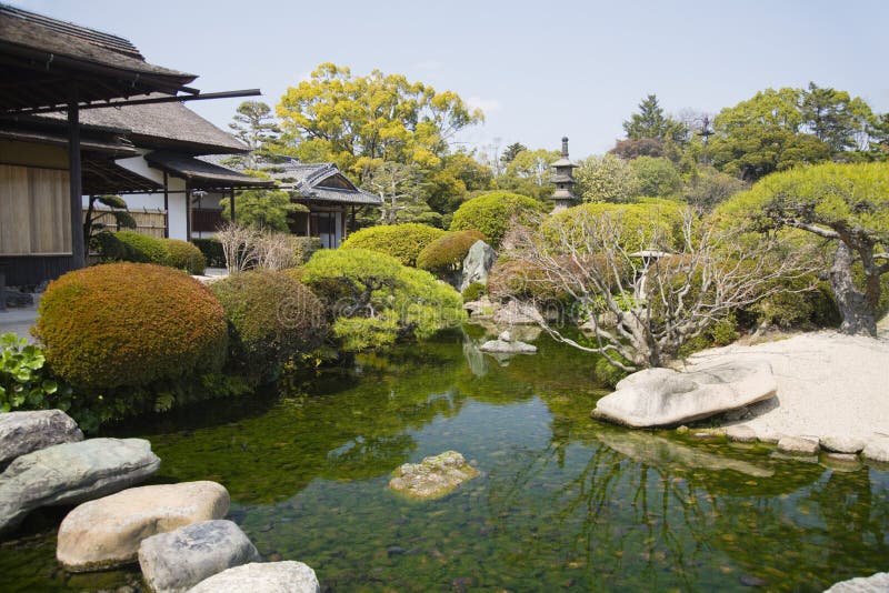 Korakuen Garden in Okayama stock image. Image of asian - 30849239