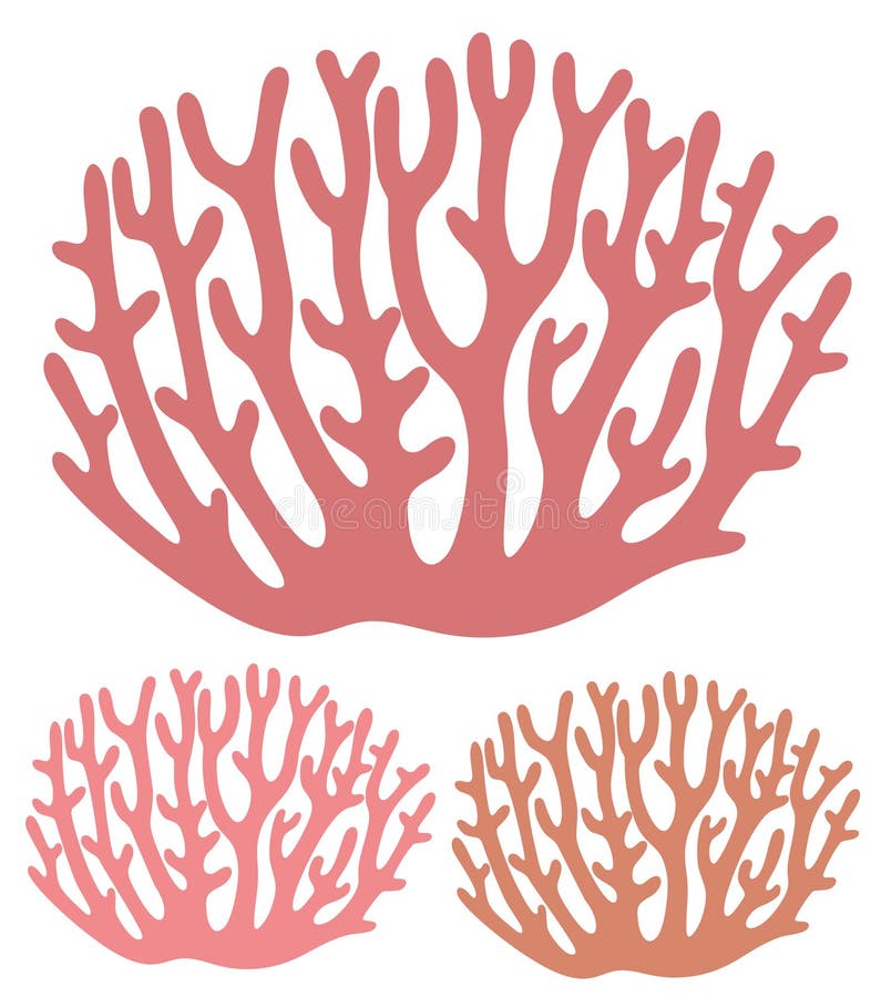Abstrakt korall vektor illustrationer. Illustration av australasian ...