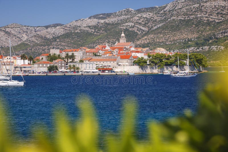 Korcula stock image. Image of adriatic, destination, fort - 45054451