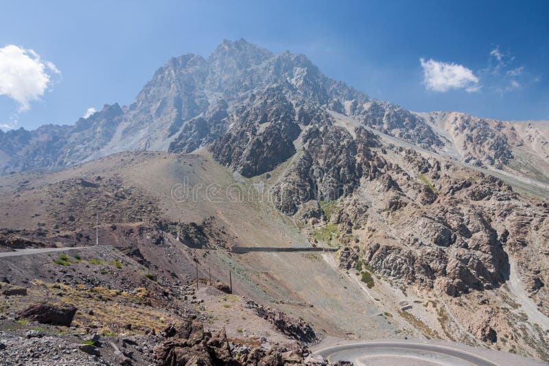 Kordilleren-De Los Anden Chile Stockfoto - Bild von felsen, steine ...