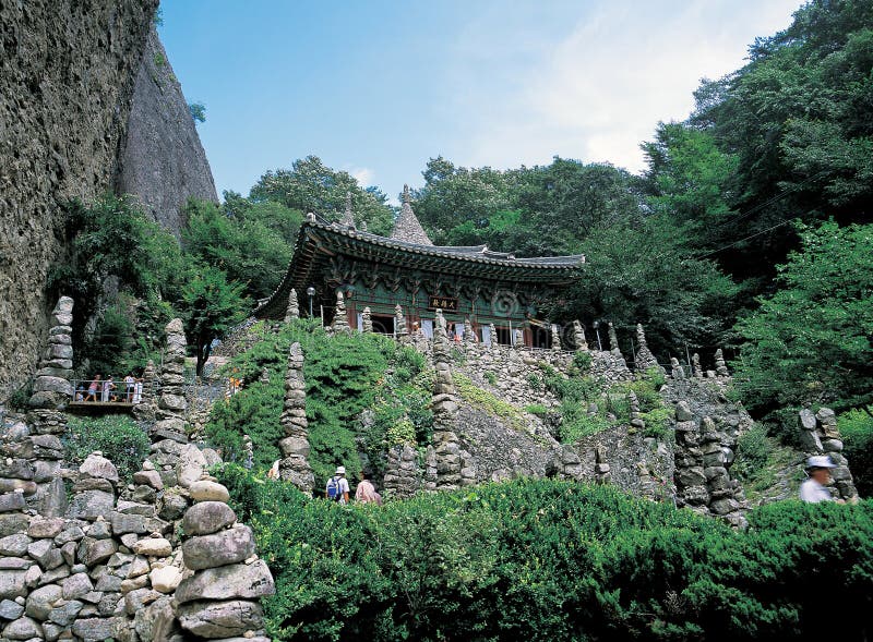 Korea monastery editorial stock photo. Image of structure - 81540303