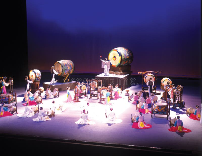 Korea Traditional Instrument Editorial Stock Photo - Image of stage ...