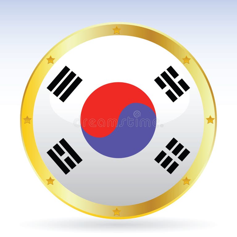Korean Flag Button Stock Illustrations – 1,145 Korean Flag Button Stock ...