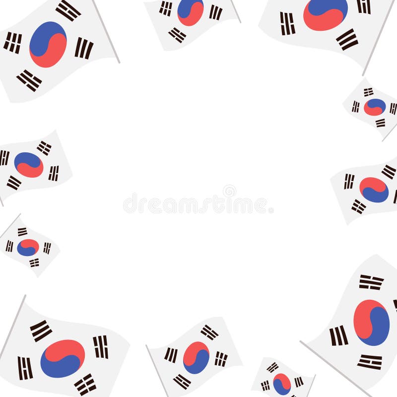 Korean Constitution Day Vector Flat Banner with Copy Space Stock Vector ...