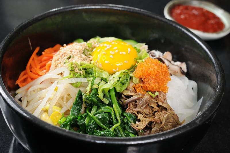 Bibimbap, korean cuisine stock image. Image of kalbi - 22610579