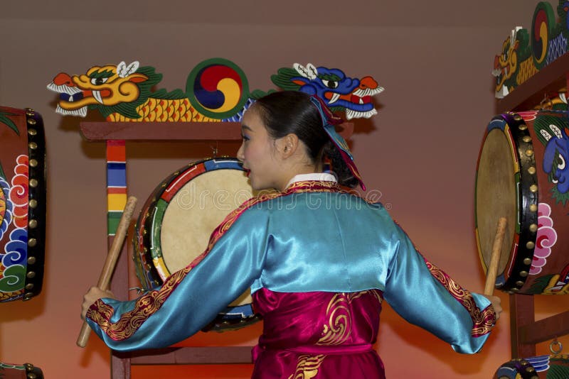 Korean Drummer editorial image. Image of cultural, dance - 23747345