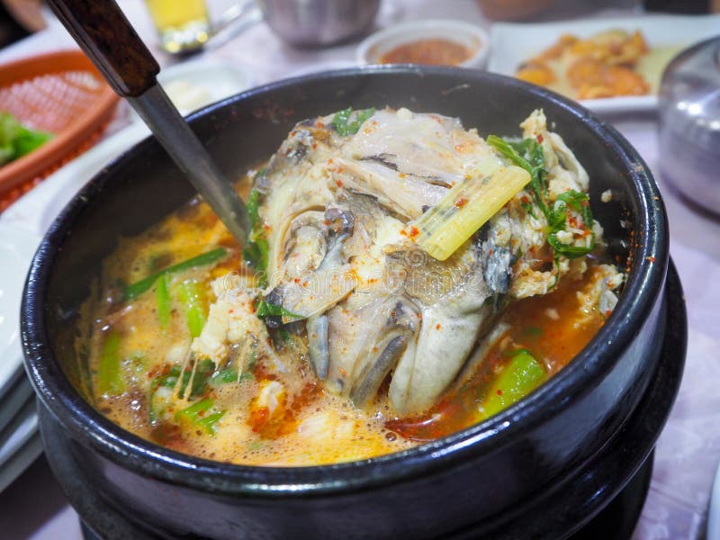 Korean fish soup stock photo. Image of napper, pollock - 67360370