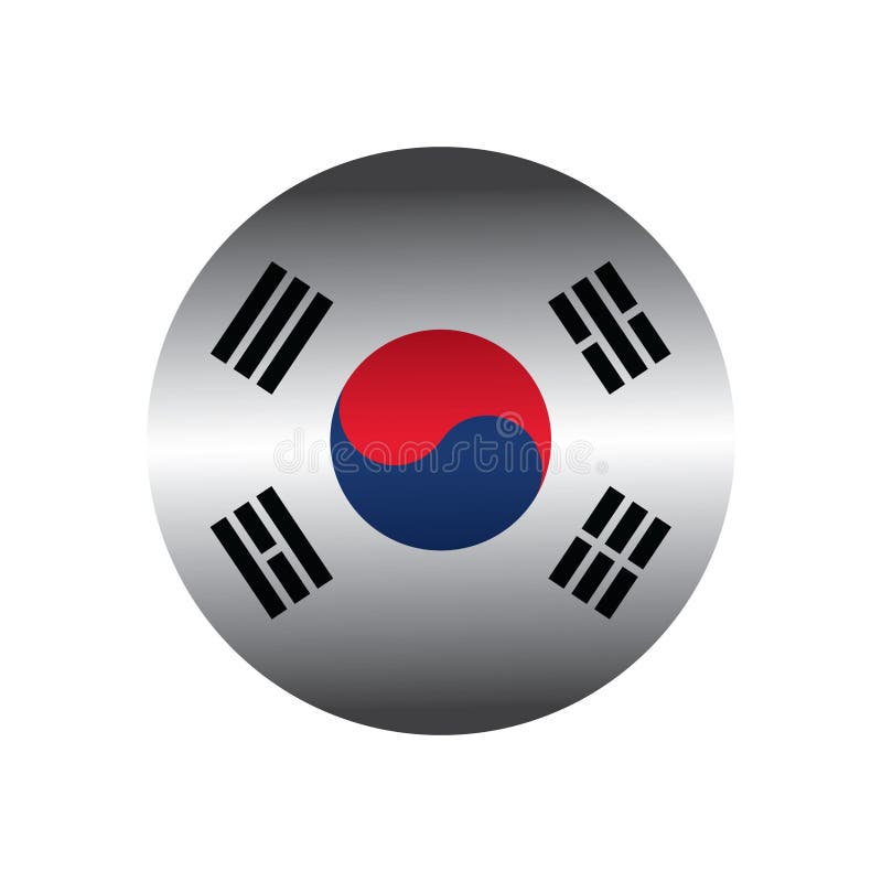 Korean Flag. Vector Illustration Decorative Design Stock Vector ...