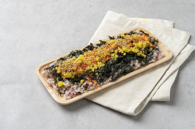 Korean Food Flying Fish Roe Rice Ball Stock Image - Image of japanese ...