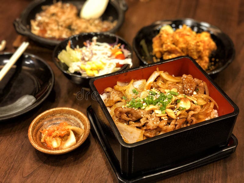 Korean Food, Mixed Rice in Restaurant Stock Photo - Image of cook ...
