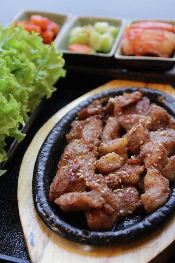 Korean food set stock image. Image of rack, shirt, warm - 61358157