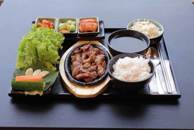 Korean food set stock image. Image of hang, beautiful - 61358657
