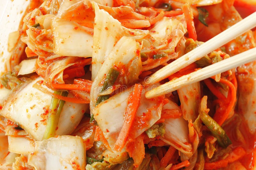 Korean Gimchi Made by Mix Vegetable Stock Photo - Image of delicious ...