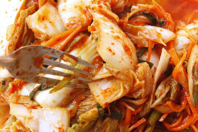 Korean Gimchi Made by Mix Vegetable Stock Photo - Image of delicious ...