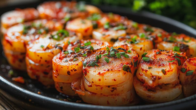 Korean Kimchi, Fermented Cabbage with Spices, Traditional Korean Dish ...