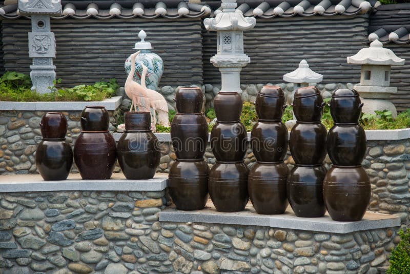 Kimchi jars stock photo. Image of oriental, brown, jars - 42621010